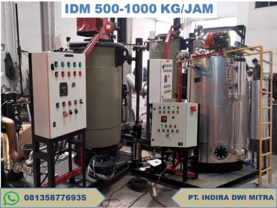 JUAL STEAM BOILER 500 KG- 1000 KG/H | INDIRA MITRA BOILER